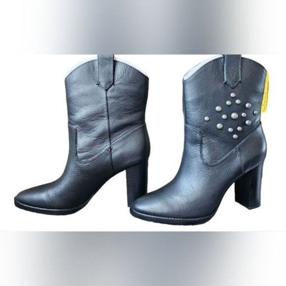 Ralph Lauren | Shoes | Nib Ralph Lauren Micah Leather Angle Boots In ...